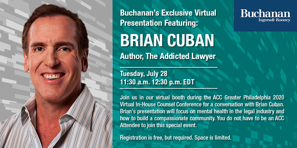 Virtual Presentation Featuring Brian Cuban, Author of The Addicted ...