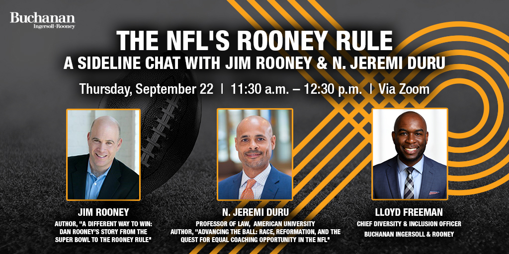 The NFL's Rooney Rule: A Sideline Chat with Authors Jim Rooney & N ...