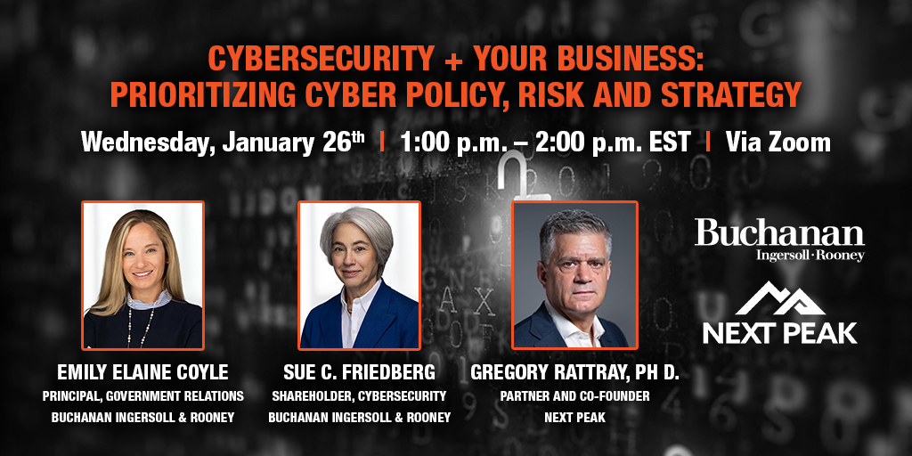 Cybersecurity + Your Business: Prioritizing Cyber Policy, Risk and ...