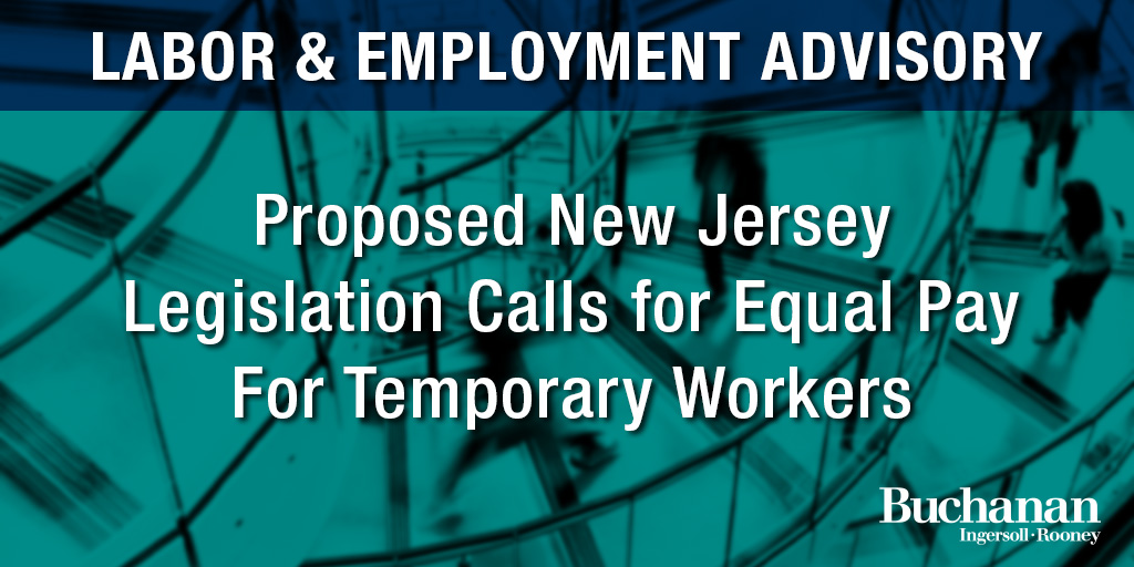 Proposed New Jersey Legislation Calls for Equal Pay For Temporary ...